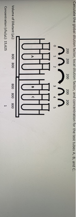 Calculate The Global Dilution Factor Local Dilution