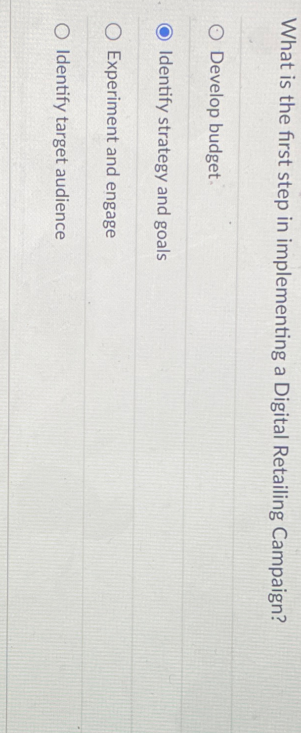 Solved What is the first step in implementing a Digital | Chegg.com