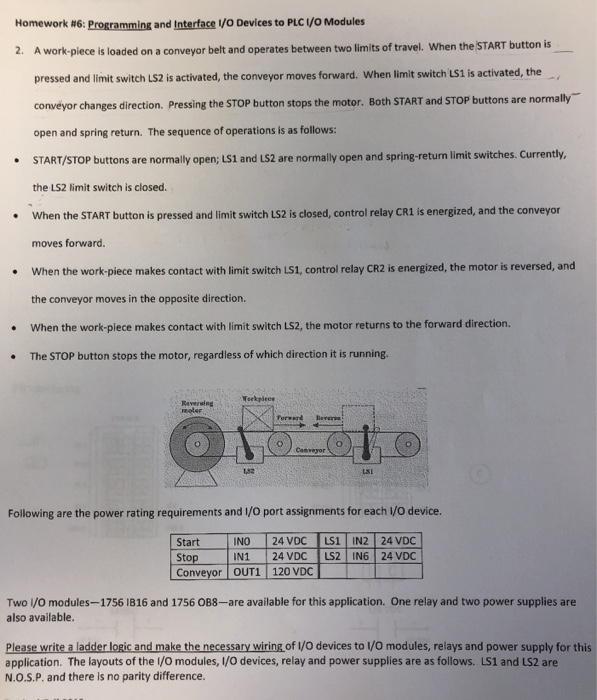 Solved Homework #6: Programming and Interface I/O Devices to | Chegg.com