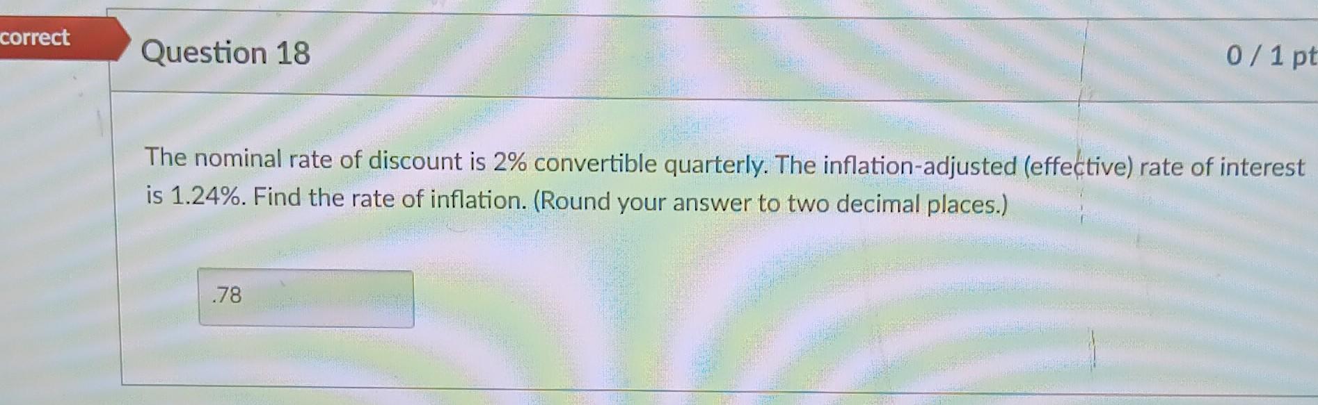 Solved The nominal rate of discount is 2% convertible | Chegg.com