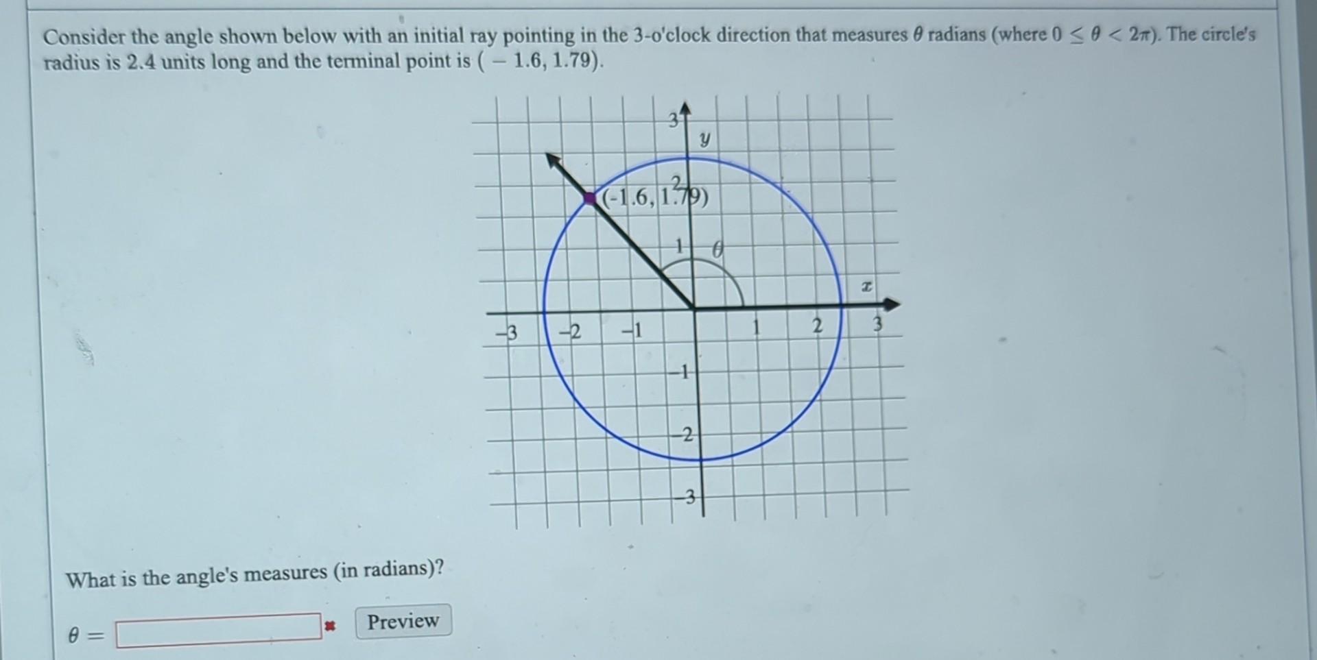 Solved Consider the angle shown below with an initial ray | Chegg.com