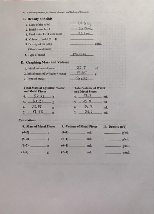 Solved C. question # 4 and 5D. question # 8, 9, and 10 | Chegg.com