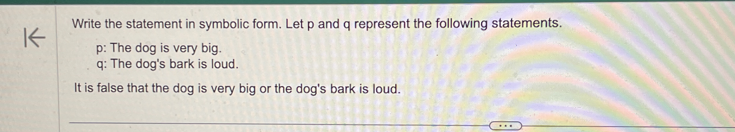 Solved Write the statement in symbolic form. Let p ﻿and q | Chegg.com