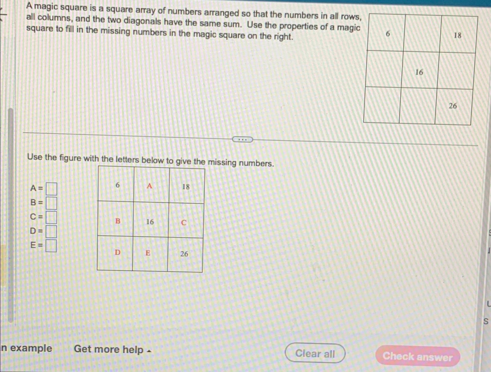Solved A magic square is a square array of numbers arranged | Chegg.com