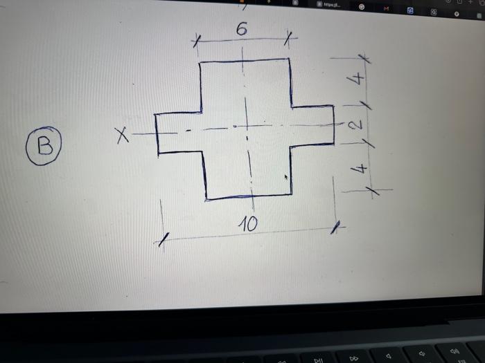 Solved Determine the I about the x axis (centroida)(B) | Chegg.com