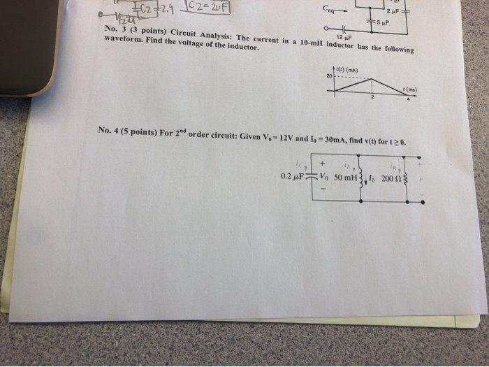 Solved ELEN 352 Electrical Engineering Fundamentals (Test 2) | Chegg.com