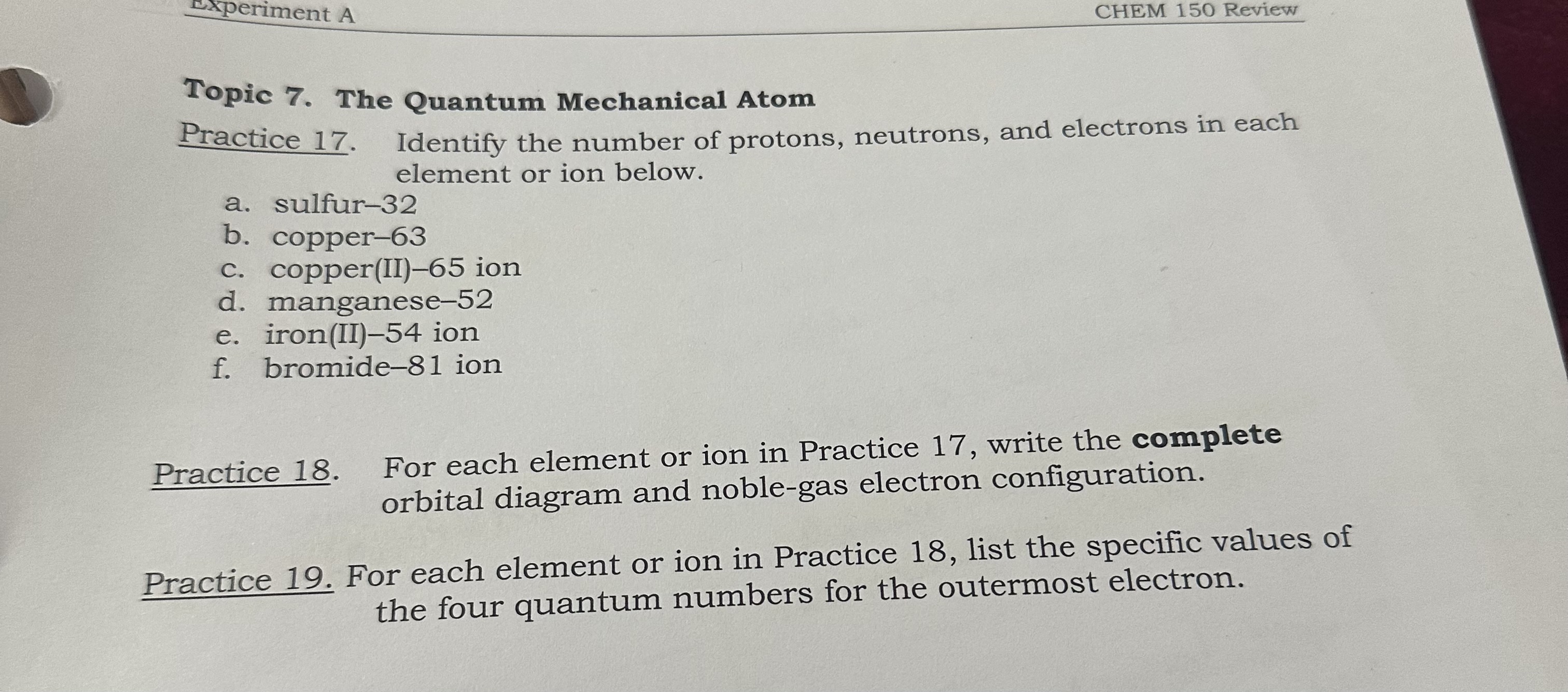 Quantum Mechanical Atom