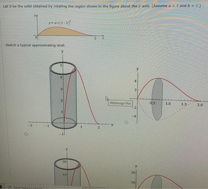Solved Let S be the solid obtained by rotating the region | Chegg.com