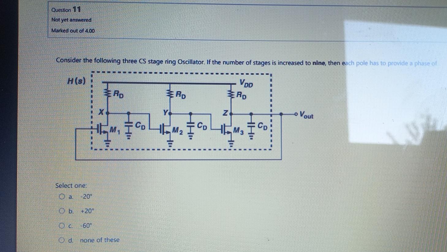Solved Consider the following three CS stage ring | Chegg.com