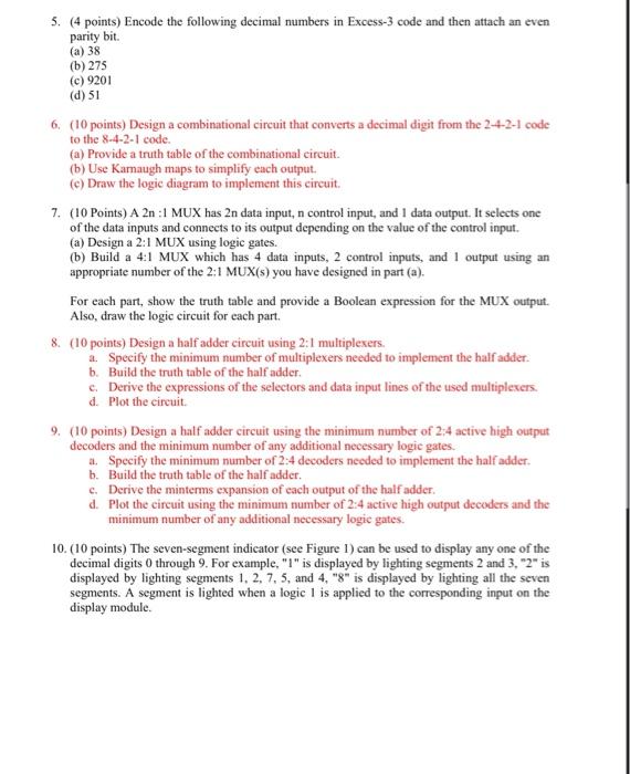 Solved 4. (6 points) Perform the following operations in the | Chegg.com