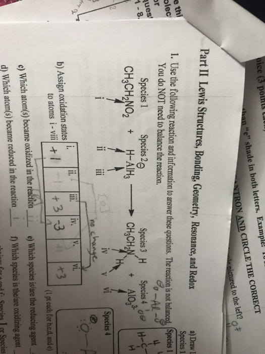 Solved 11 Lewis Structures, Bonding, Geometry, Resonance, | Chegg.com