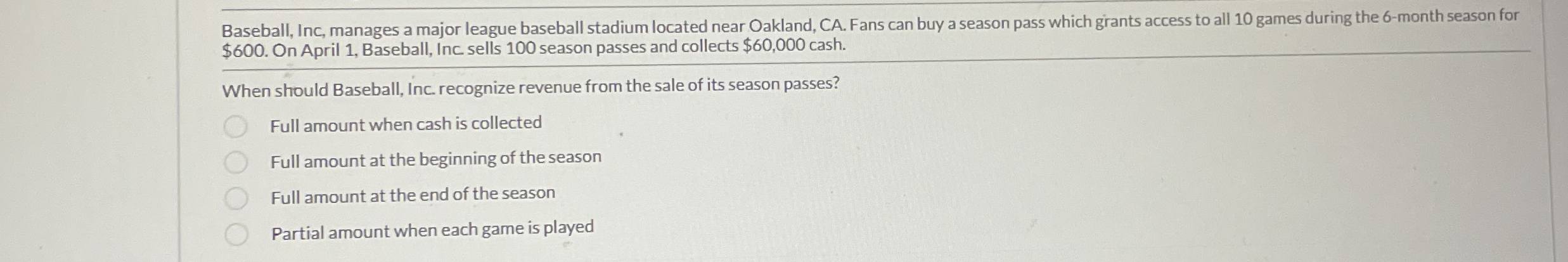 Solved Baseball, Inc, manages a major league baseball | Chegg.com