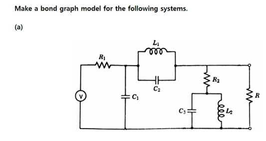 Make a bond graph model for the following systems. | Chegg.com