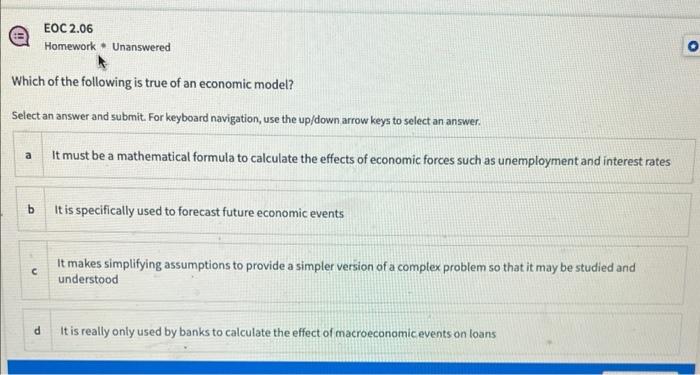 Solved Homework - Unanswered If the economy is producing at | Chegg.com