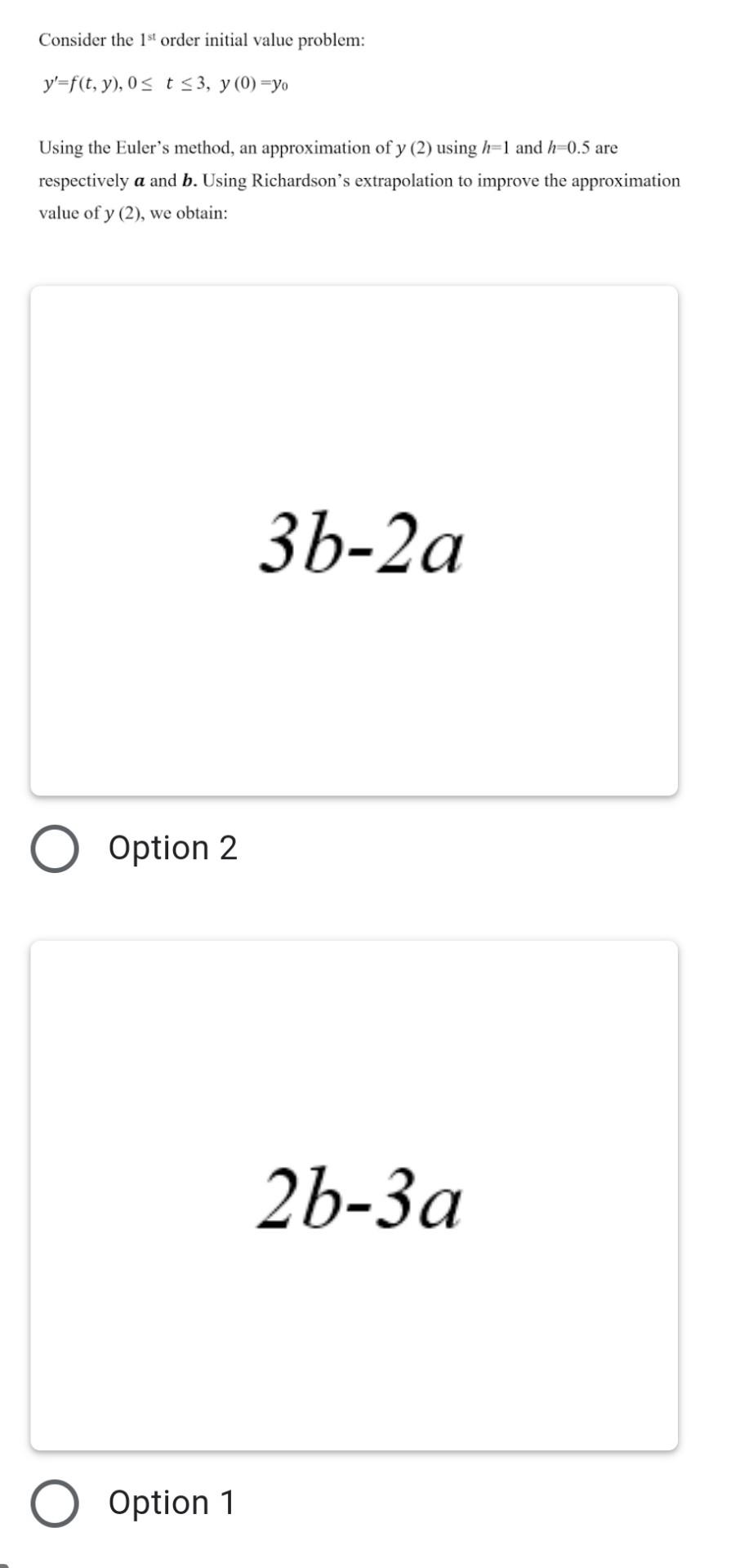 Solved Consider The 1st Order Initial Value Problem Y F T