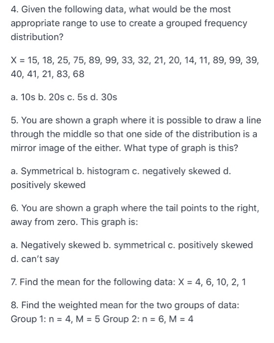 Solved Homework #2 1. Using this frequency distribution | Chegg.com