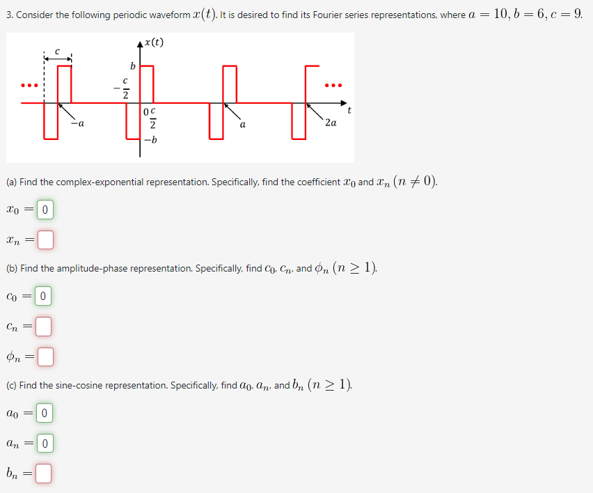 Solved Consider the following periodic waveform x(t). ﻿It is | Chegg.com