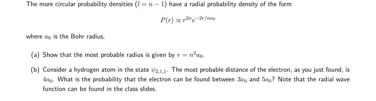Solved The more circular probability densities )=(n-1 ﻿have | Chegg.com