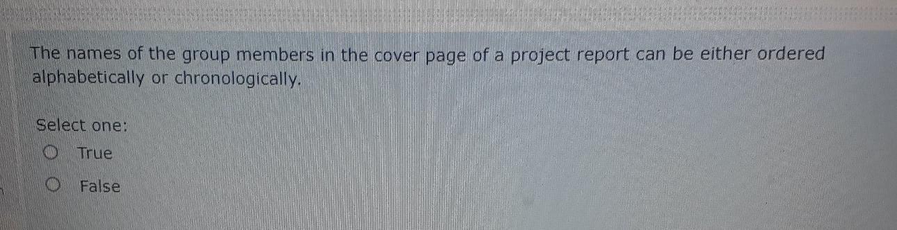 Solved The names of the group members in the cover page of a | Chegg.com