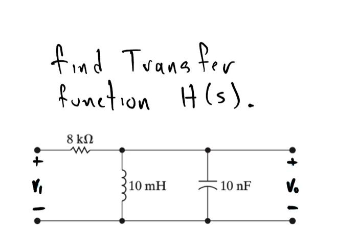 Solved Find Transfer Function Hs 