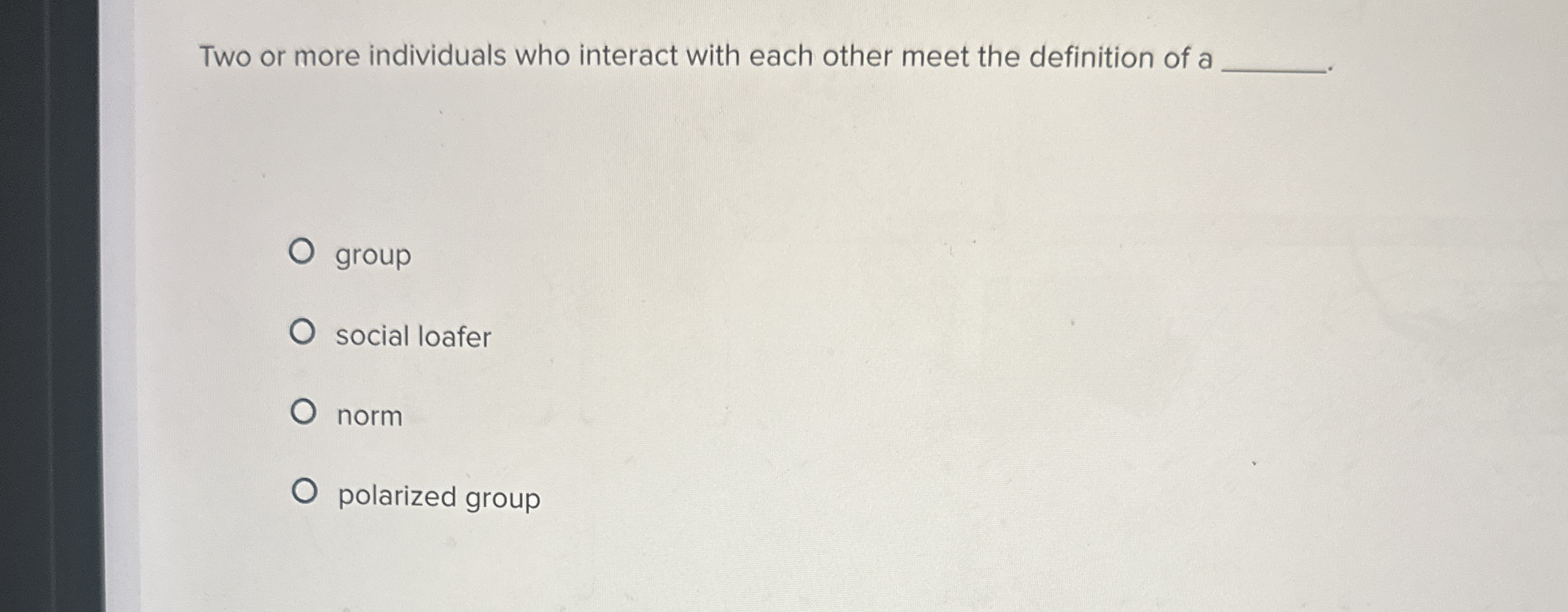 Solved Two or more individuals who interact with each other | Chegg.com