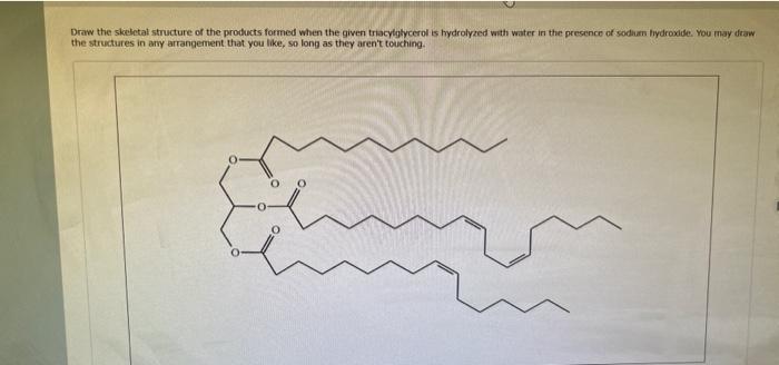 Solved Draw the skeletal structure of a wax formed from | Chegg.com