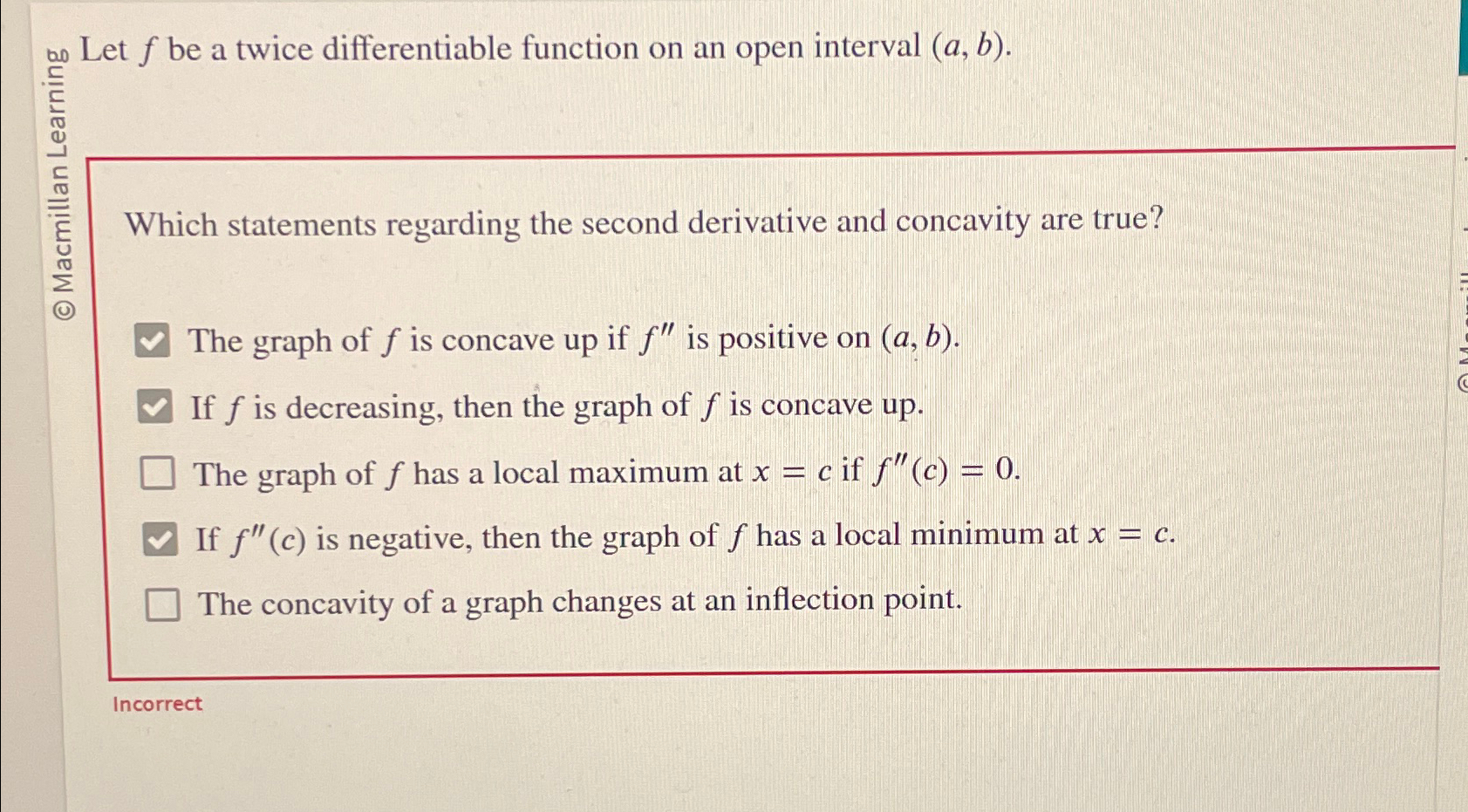 Solved ?6 ﻿Let f ﻿be a twice differentiable function on an | Chegg.com