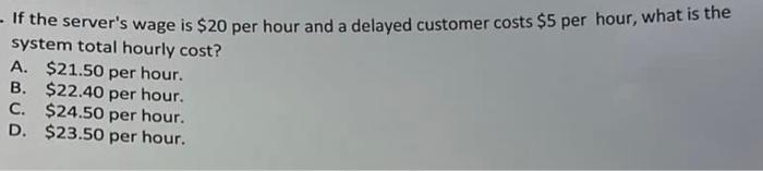Solved Problem 3. A single-server waiting line system has an | Chegg.com