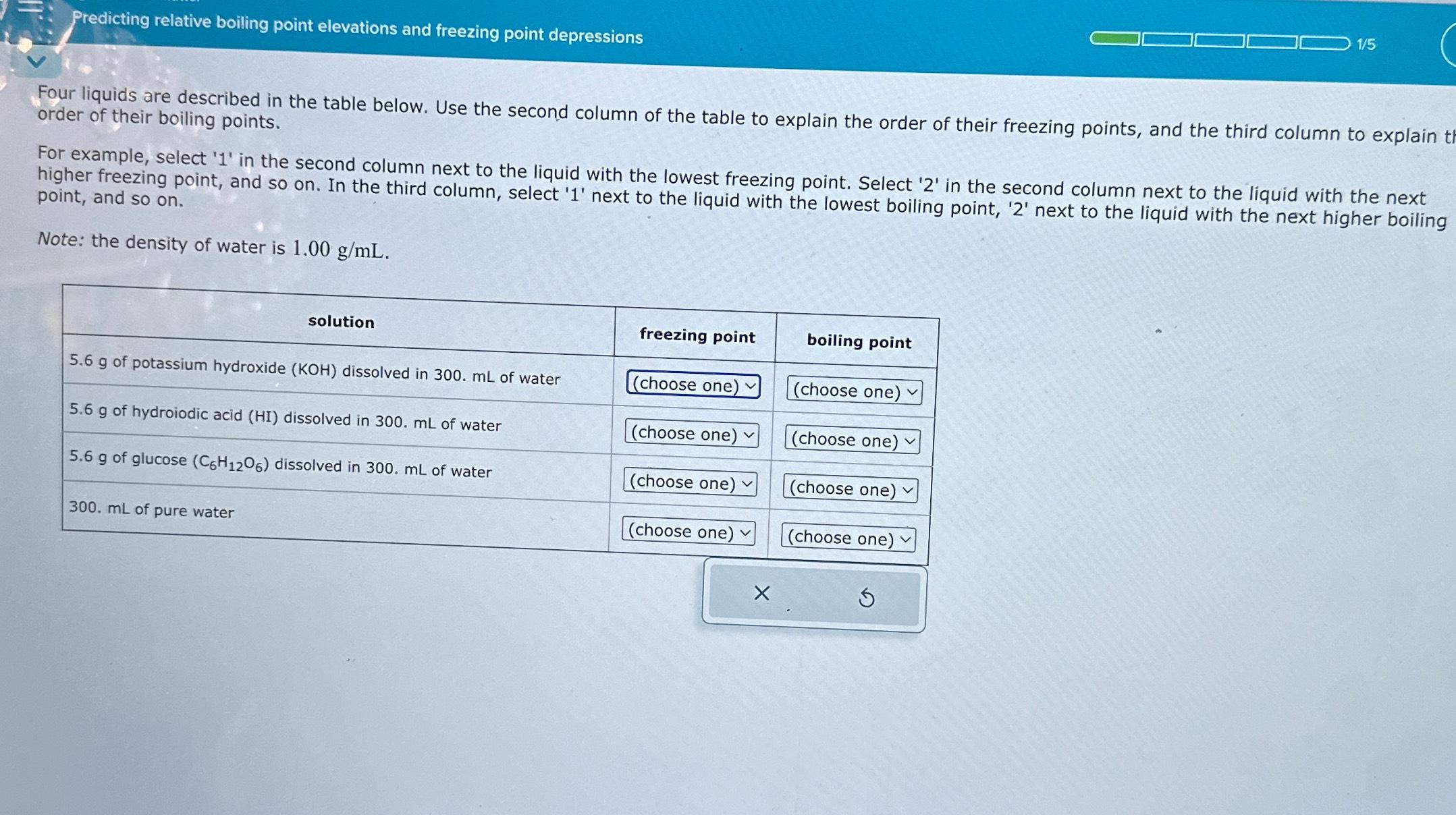 Solved Predicting relative boiling point elevations and | Chegg.com