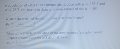 Solved A population of values has a normal distribution with | Chegg.com