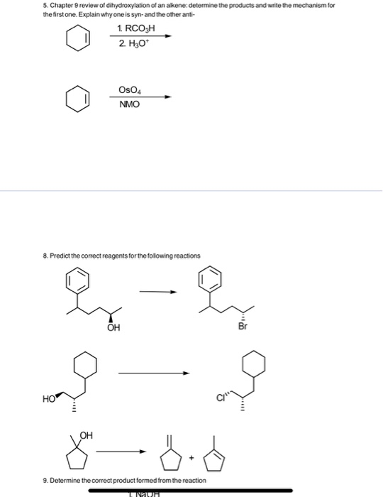 Solved ochem ii alcohol worksheet complete ALL and ether | Chegg.com