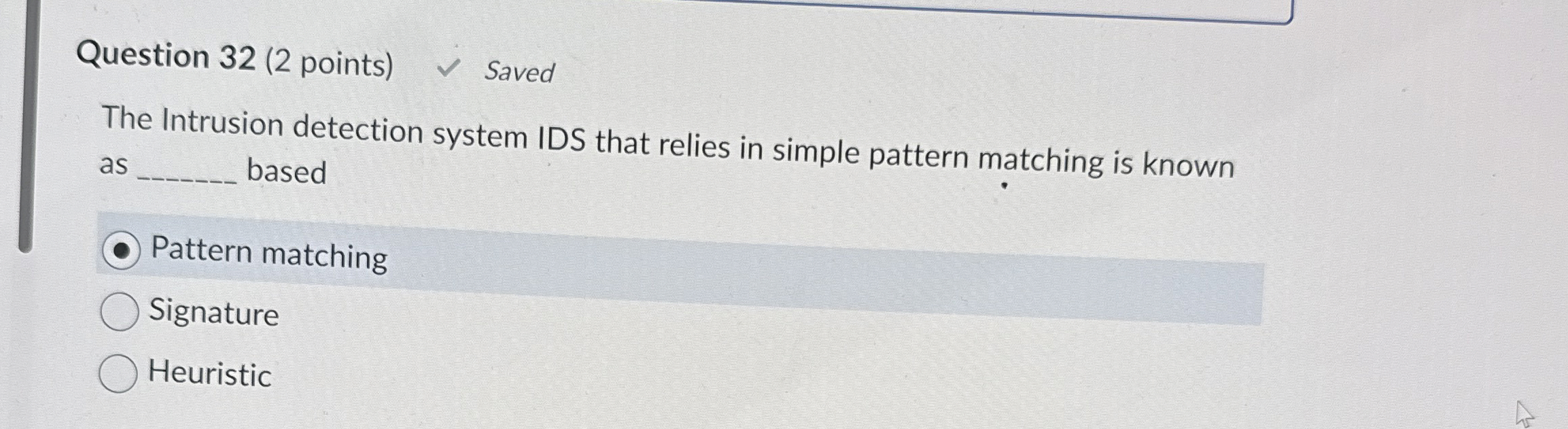 Solved Question 32 (2 points) SavedThe Intrusion | Chegg.com Solved Question 32 (2 points) SavedThe Intrusion | Chegg.com