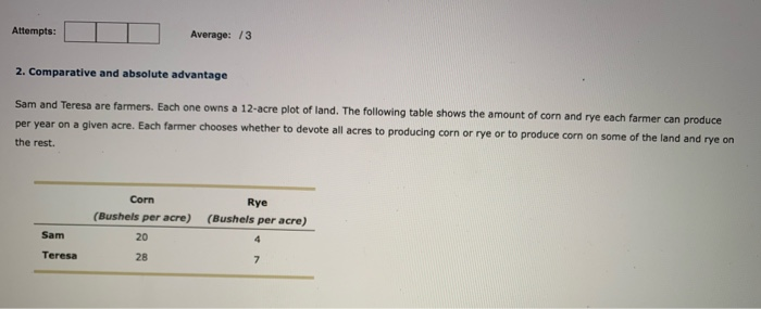 Solved Attempts: Average: 73 2. Comparative and absolute | Chegg.com