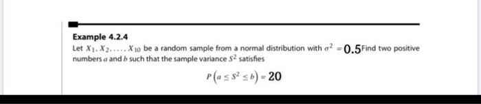 Solved Example 4.2.4 Let X1 X2...., X10 be a random sample | Chegg.com
