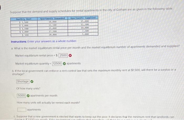 Solved Suppose that the demand and supply schedules for | Chegg.com