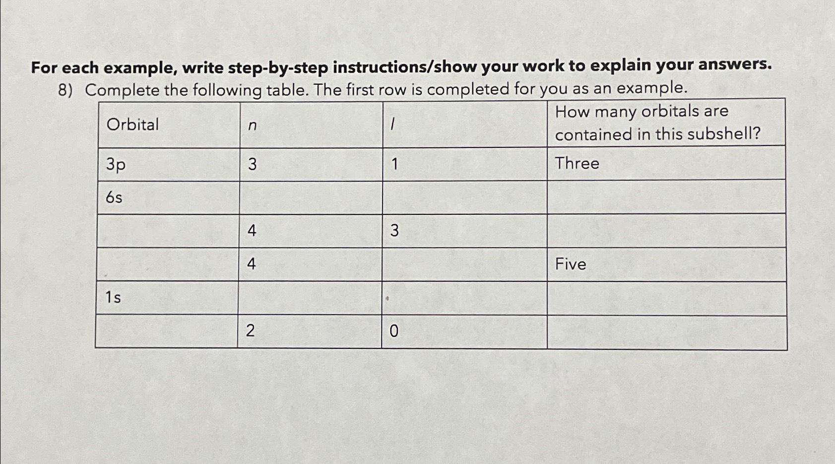 Solved For each example, write step-by-step | Chegg.com