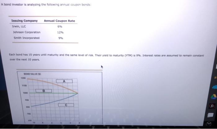 Solved Using the previous information, correctly match each | Chegg.com