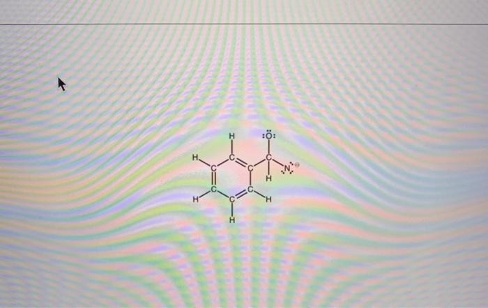 Solved the H atoms are not shown overall formula is C7H6NO- | Chegg.com