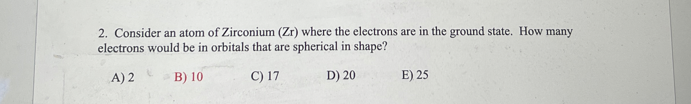 Solved Consider an atom of Zirconium ( ﻿Zr | Chegg.com