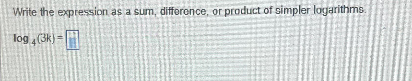 Solved Write the expression as a sum, difference, or product | Chegg.com