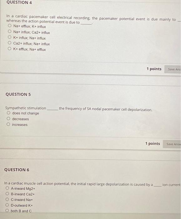 Solved In a cardiac pacemaker cell electrical recording, the | Chegg.com