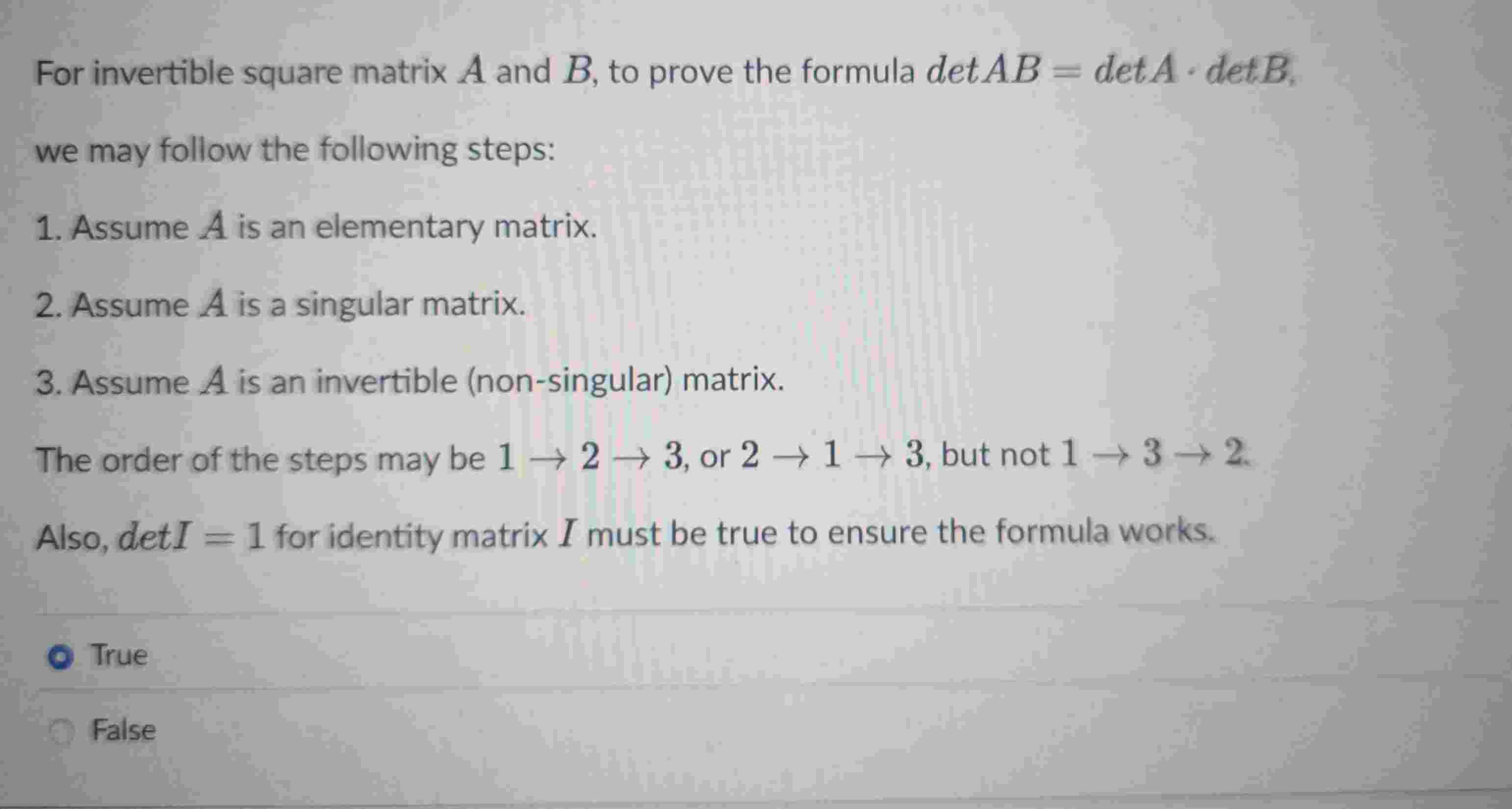 Solved For invertible square matrix A and B, to ﻿prove the | Chegg.com