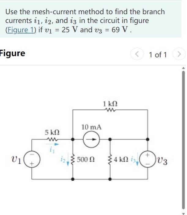 Solved Use the mesh-current method to find the branch | Chegg.com
