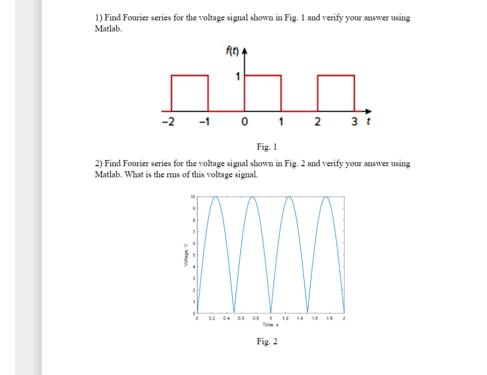 Solved Hi i need help to find Fourier series and eventually | Chegg.com