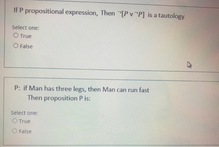 Solved If P propositional expression, Then "[PvP] is a | Chegg.com