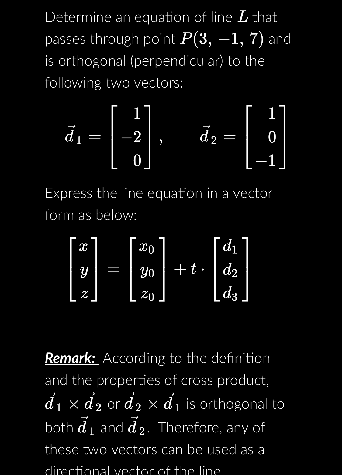 Solved Determine an equation of line L ﻿that passes through | Chegg.com