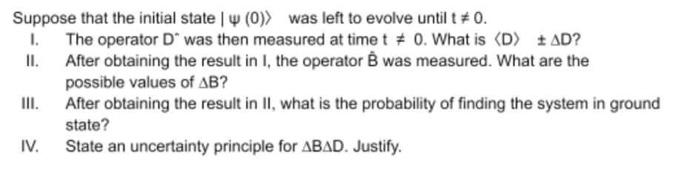 Solved B = bo Consider a physical system whose | Chegg.com