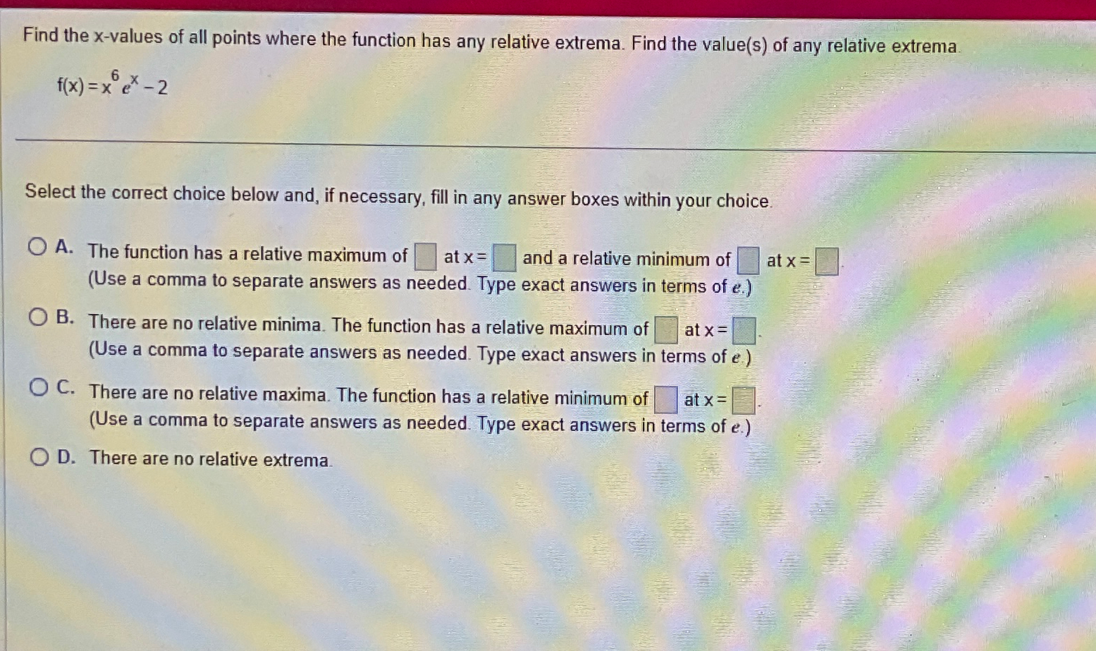 Solved Find the x-values of all points where the function | Chegg.com