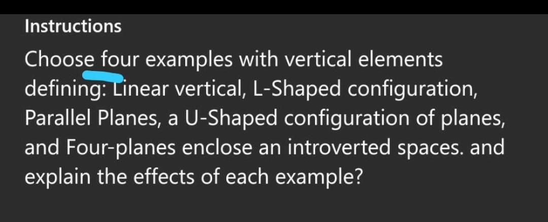 Solved Instructions Choose four examples with vertical | Chegg.com