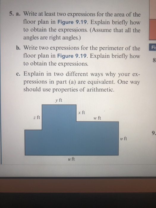 Solved 5. a. Write at least two expressions for the area of | Chegg.com